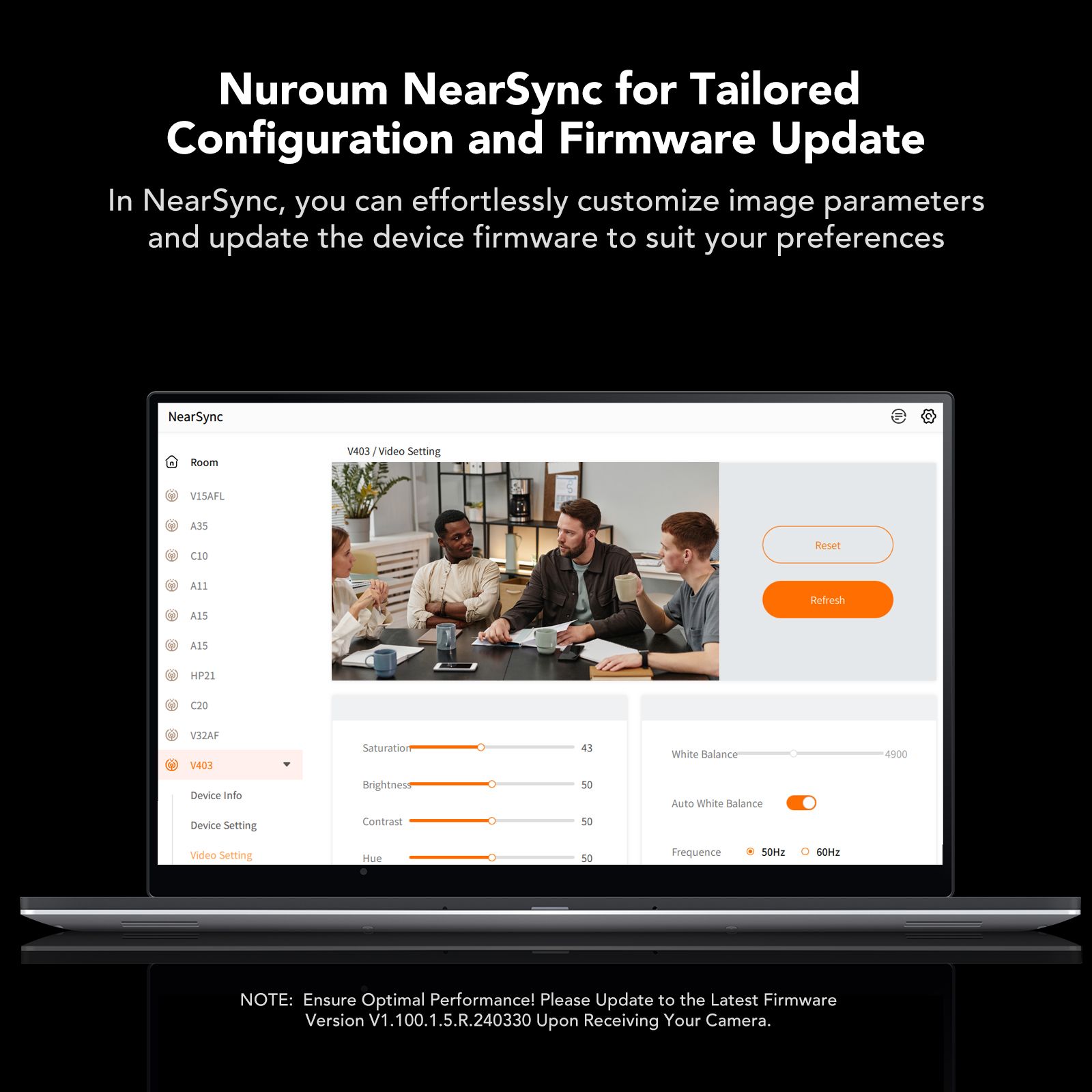 NUROUM | V403 - PTZ Video Conference Camera & Remote Control